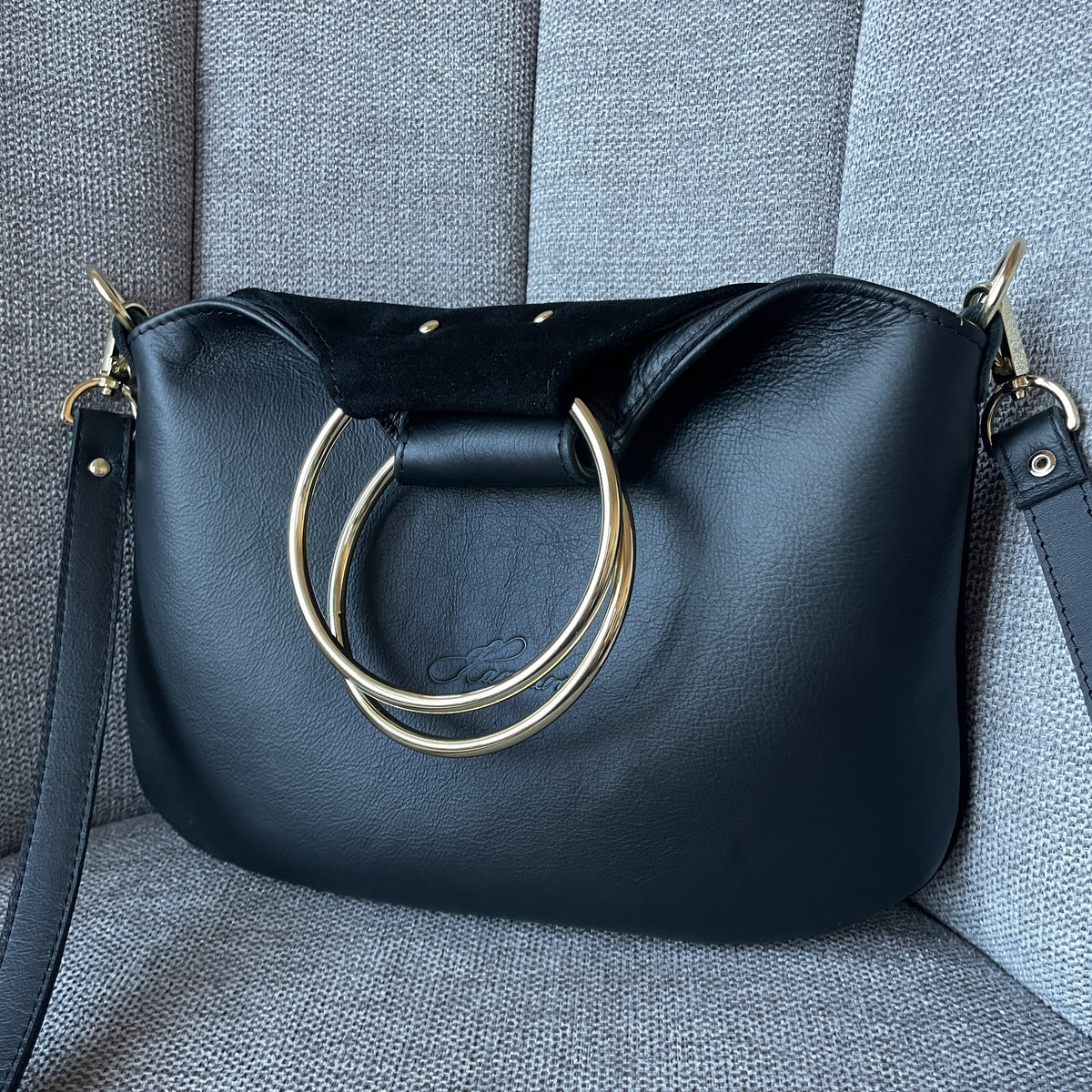 MINI O-RING BAG BLACK – Karmacsi - THE URBAN BOHEMIAN