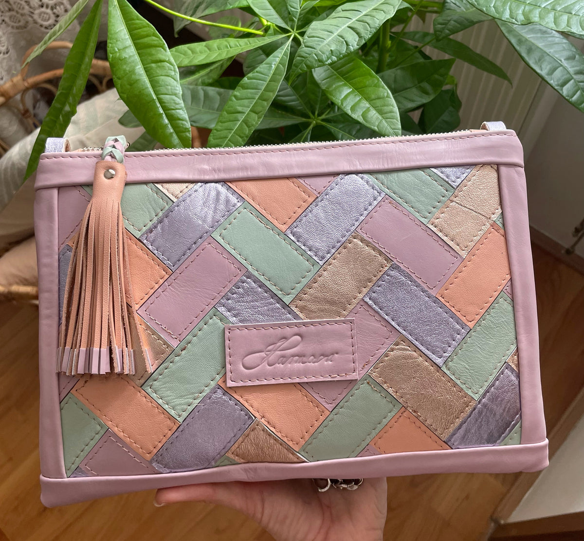 FIFI MOSAIC BAG/LILAC – Karmacsi - THE URBAN BOHEMIAN